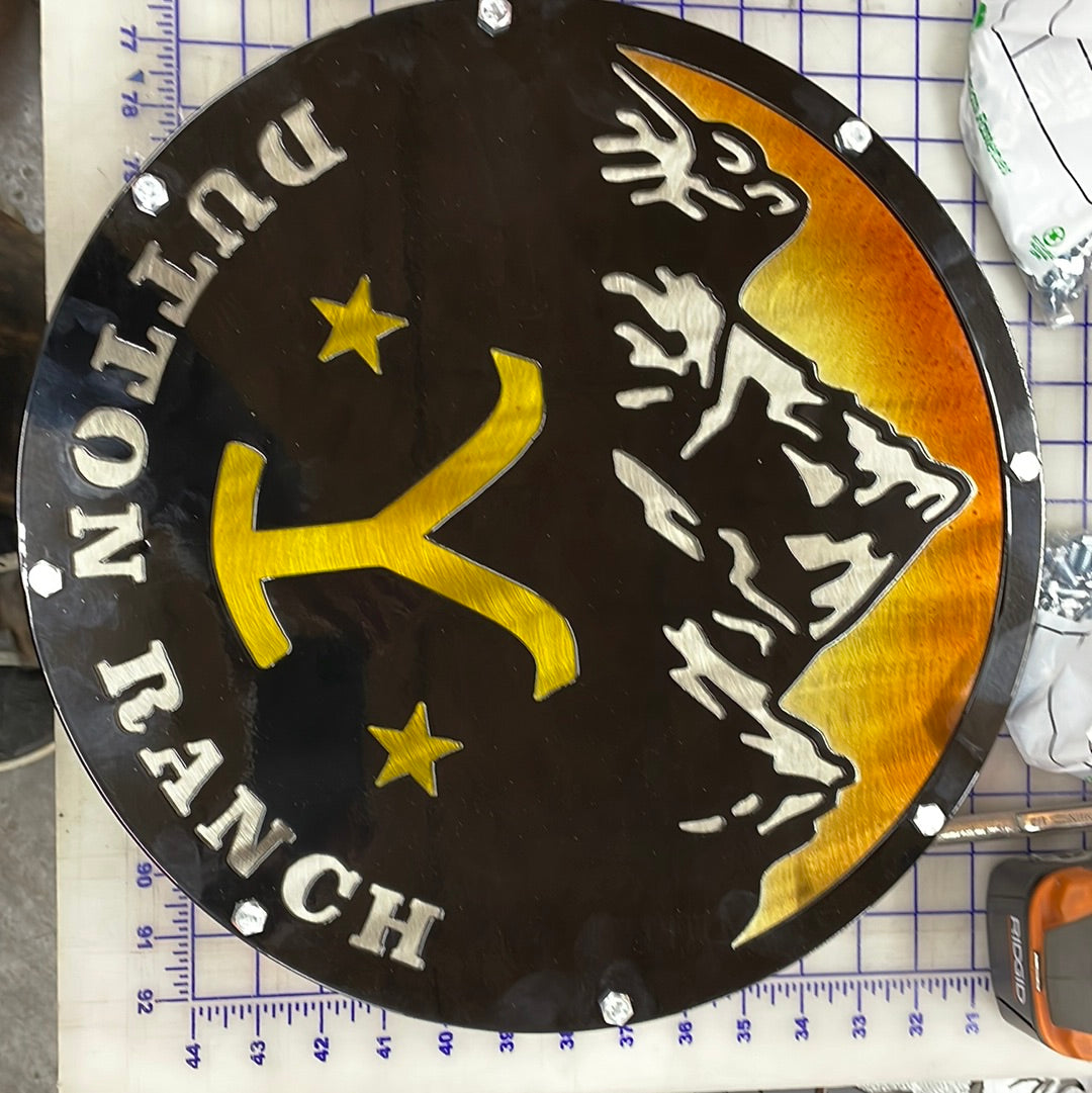 Yellowstone Dutton Ranch sign – MOUNTAIN MAN METAL ART, LLC