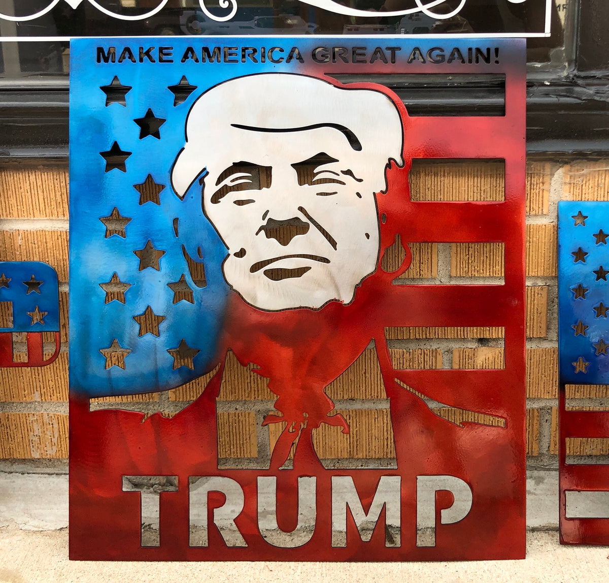 Trump card flag – MOUNTAIN MAN METAL ART, LLC